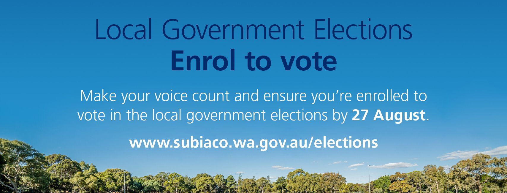 Make your voice count – enrol to vote | City of Subiaco